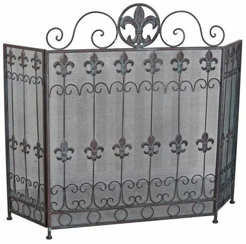 FLEUR DE LIS FIREPLACE PROTECTION