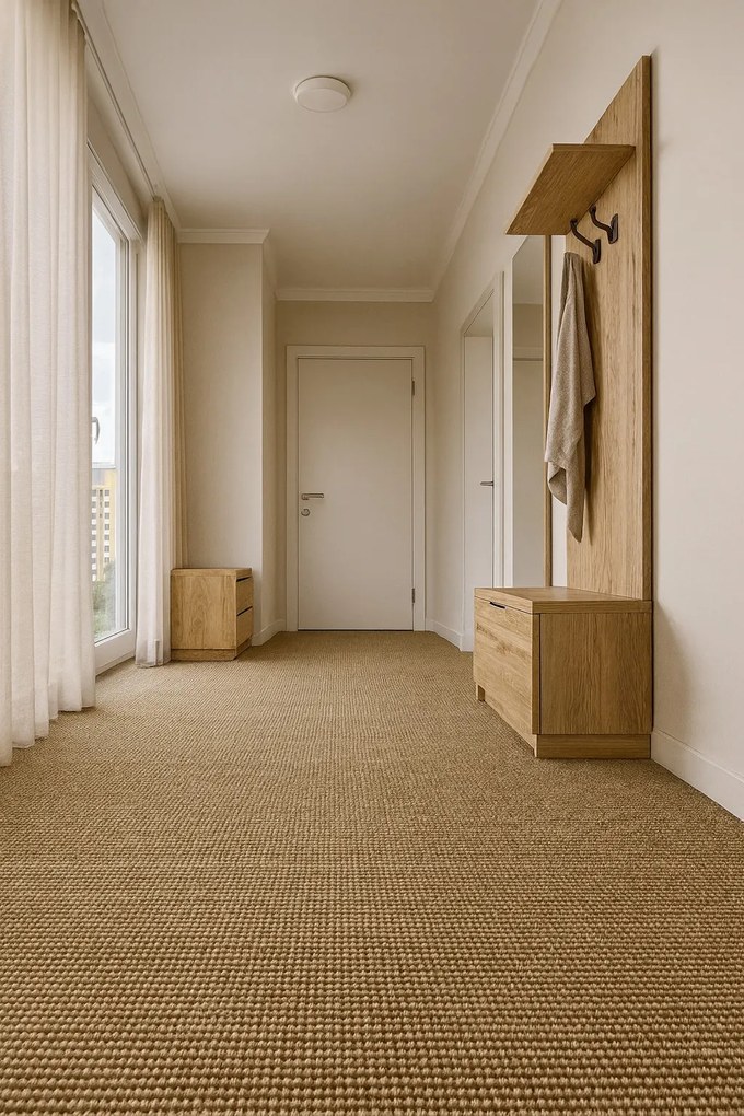 Vopi, Metrážový koberec Nature NEW přírodní - neúčtujeme odřezky z role, na míru, šíře 2m,3m,4m, oranžová, filc, chodba / předsíň