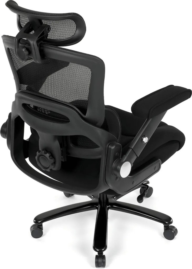 Ergonomická kancelářská židle AIR - černá síťovina / látka