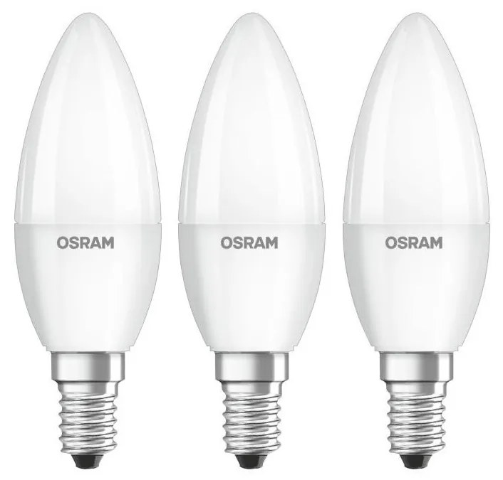 Osram SADA 3x LED Žárovka B40 E14/5,5W/230V 4000K - Osram P224595