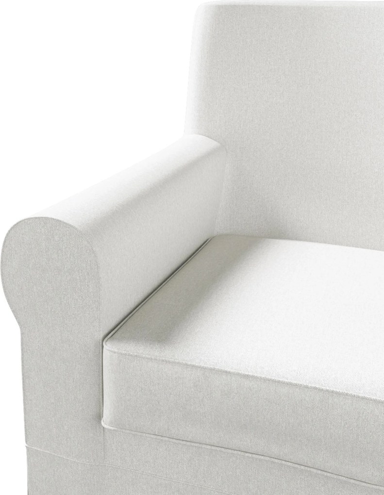 Potah na křeslo IKEA Ektorp Jennylund barva krémová látka pletený vzor