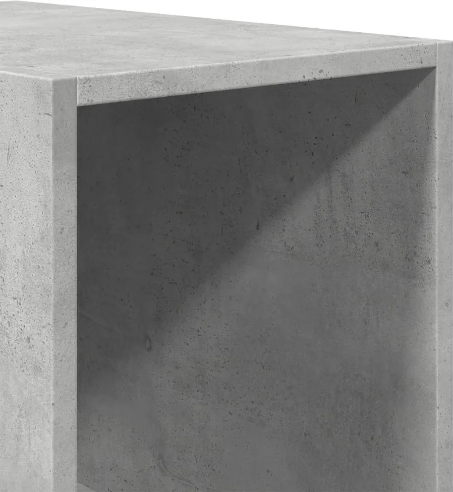Šatní skříň betonově šedá 30 x 50 x 200 cm kompozitní dřevo 3307705
