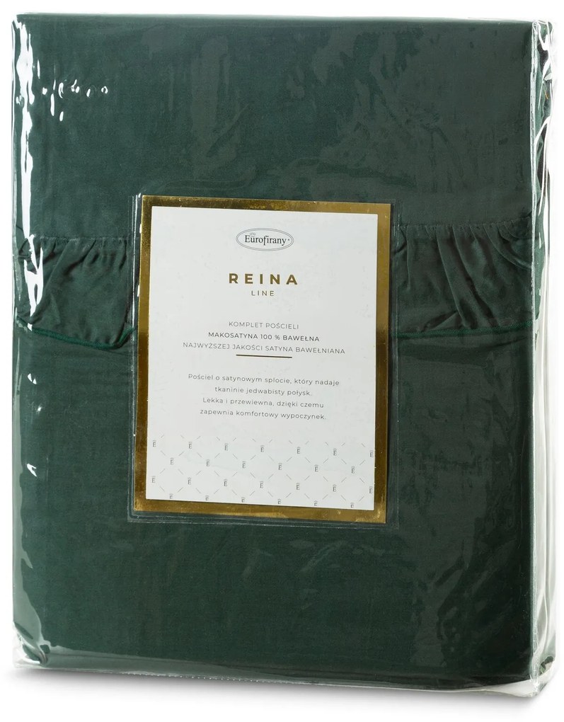 LOŽNÍ POVLEČENÍ REINA23E 220X200 CM, 2KS 70X80 CM TMAVĚZELENÁ