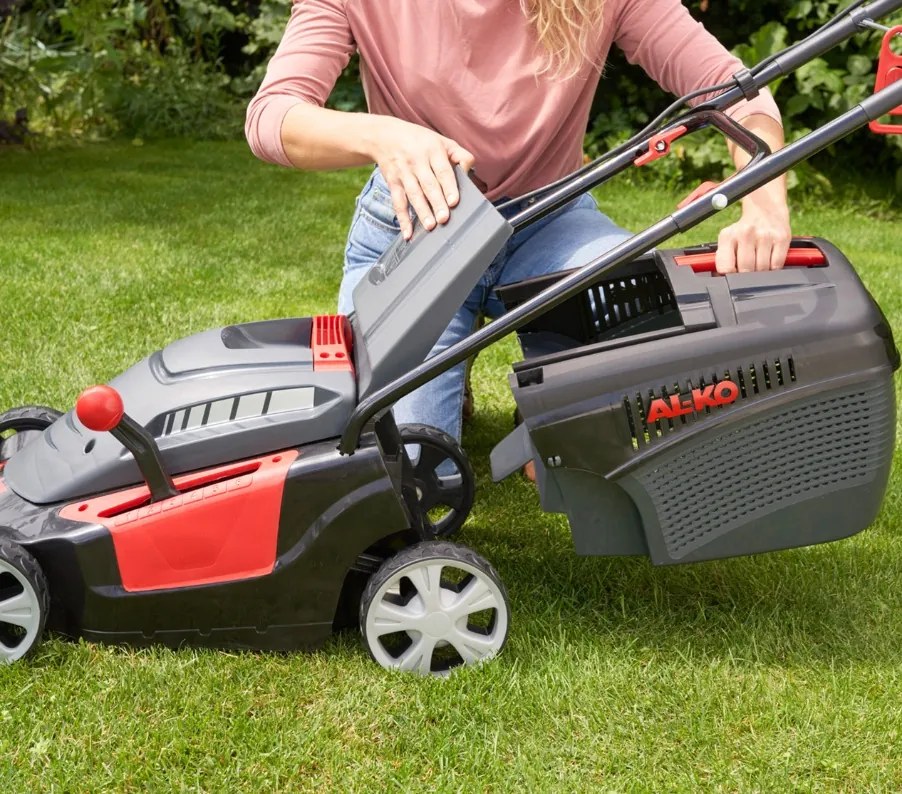 AL-KO 34.4 E Comfort – Elektrická sekačka 34 cm, bez pojezdu, koš 37 l, 1200 W (114055) – Servis ČR