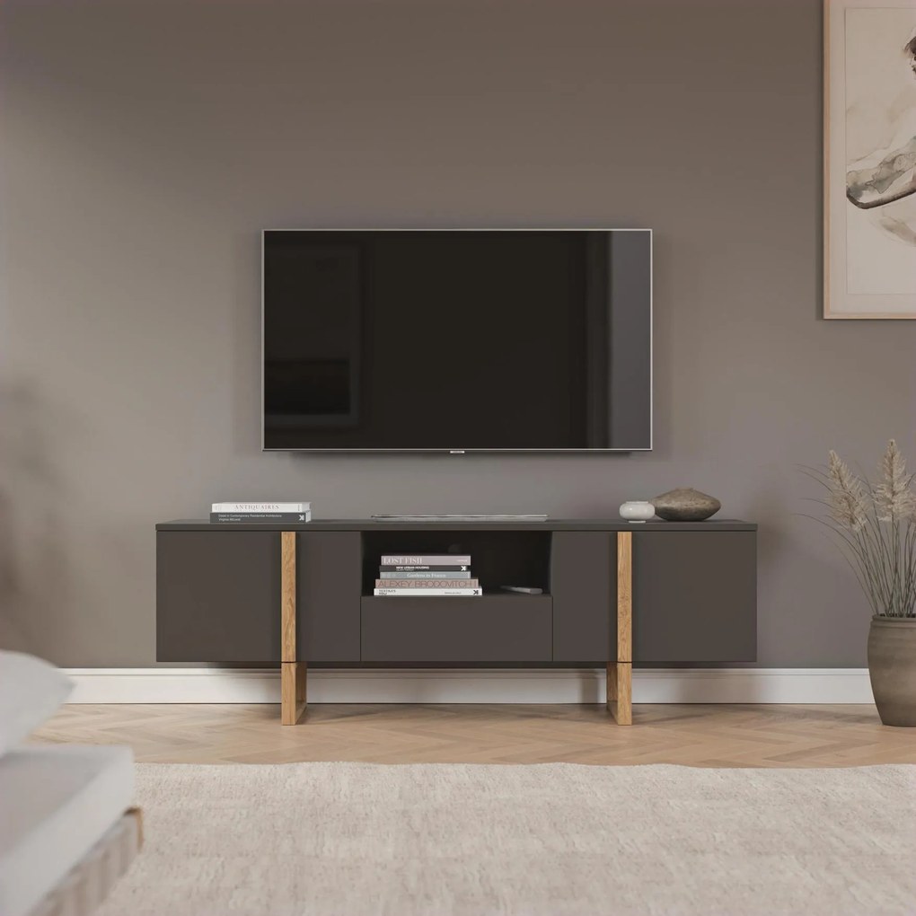 TENZO TV stolek BIRKA antracit 9002803634