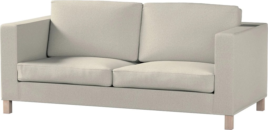 Potah na pohovku IKEA Karlanda rozkládací, krátký barva béžová látka pletený vzor