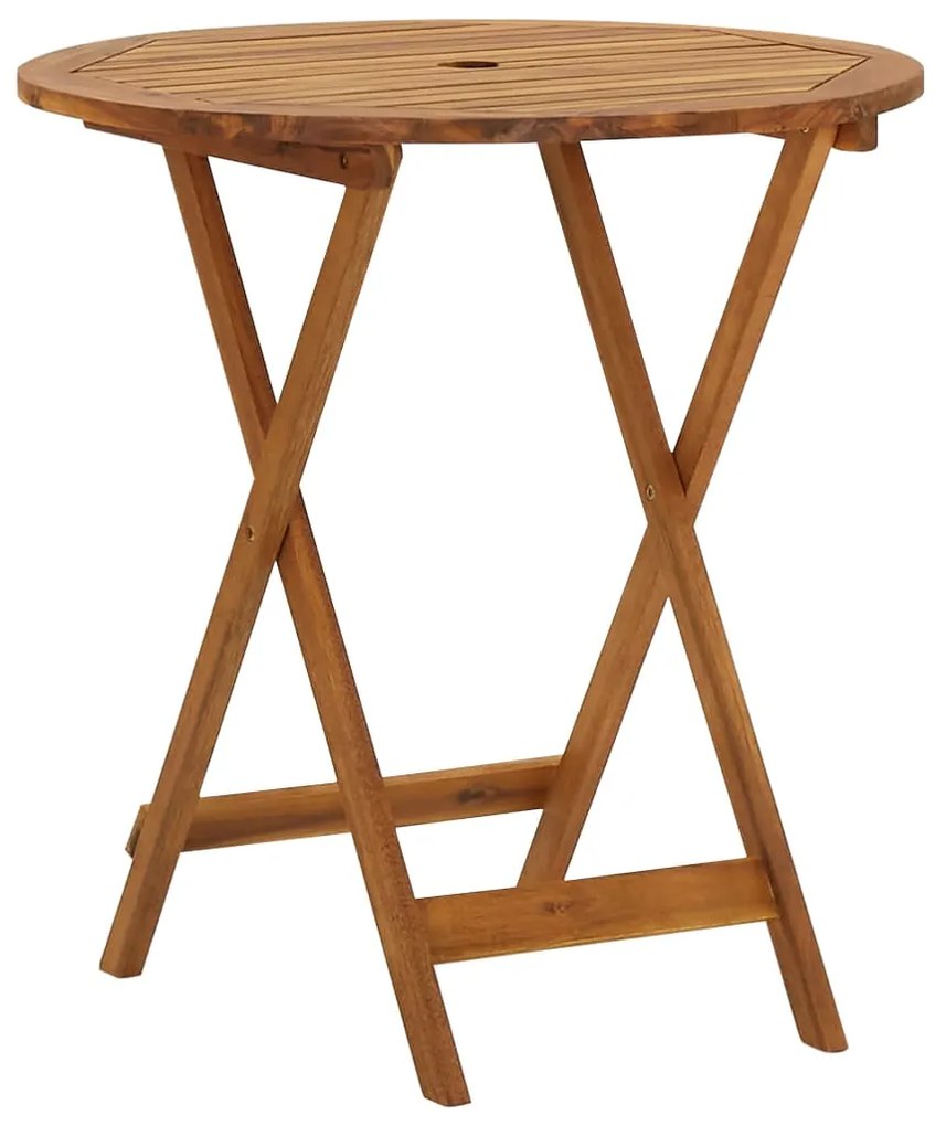 Skládací zahradní stolek 70 cm masivní akáciové dřevo,  313596 HangarStore.cz