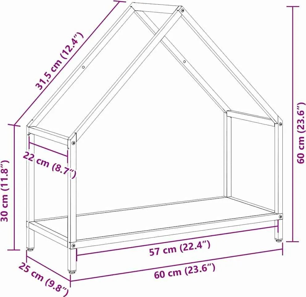 vidaXL Stojan na palivové dřevo Ocel válcovaná za studena [864305] Barva: antracitová