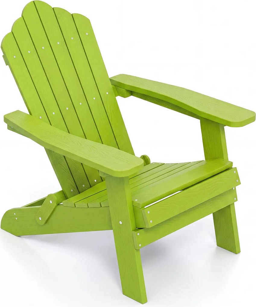 Costway Skládací židle Adirondack Chair odolná proti povětrnostním