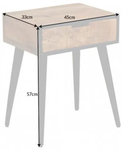 Noční stolek Industrial 45cm Mango / 39652