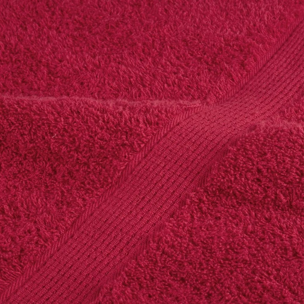 Premium ručníky SOLUND 4 ks červené 80 x 200 cm 600 g/m² 137411
