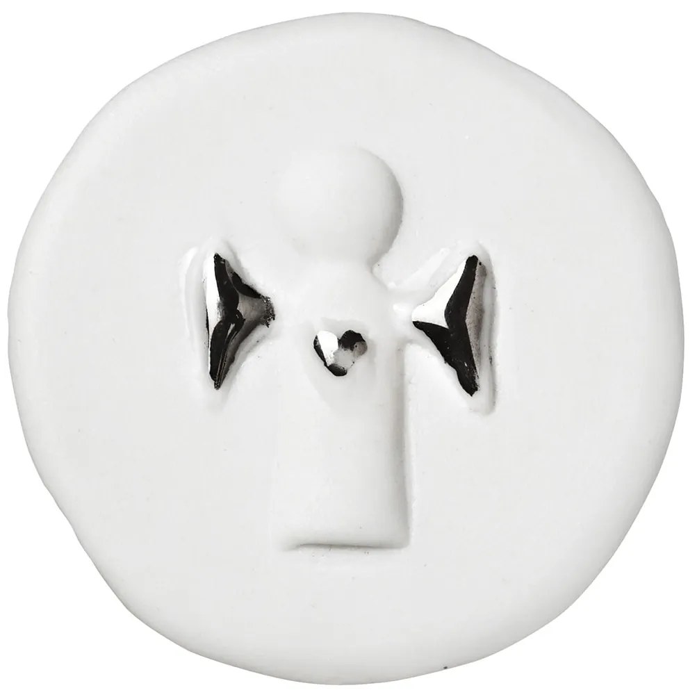 räder Porcelánový talisman Guardian Angel, bílá barva, porcelán