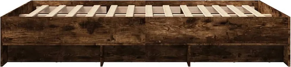 Rám postele bez matrace kouřový dub 140x190 cm kompozitní dřevo 3295685