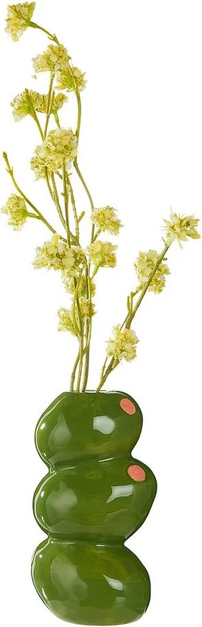 OLIVES Váza 17 cm - zelená
