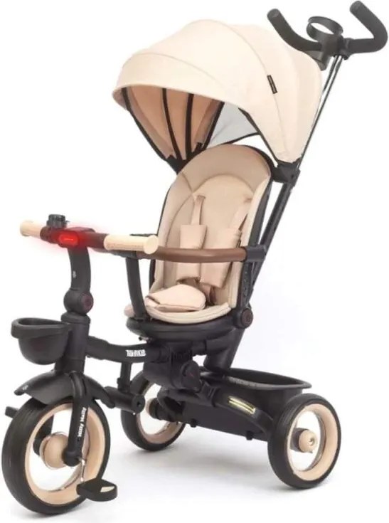 Luxusní dětská tříkolka s osvětlením Milly Mally Twinkle beige