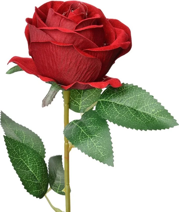 Vínová umělá květina růže Rosea - 8*8*50 cm