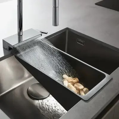 Hansgrohe - Multifunkční síto do dřezu, matná černá