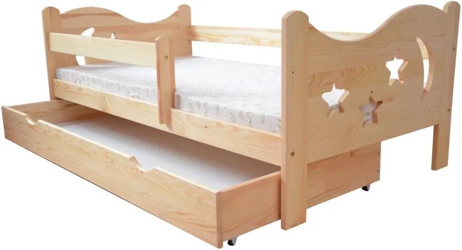 Vomaks Dětská postel DP 021 (netransparentní barva šedá, 2 kusy úložných prostor, 80 x 160 cm)