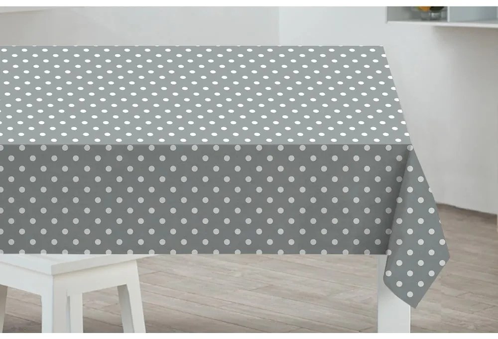 Ubrus Sabichi Grey Dots, 178 x 132 cm