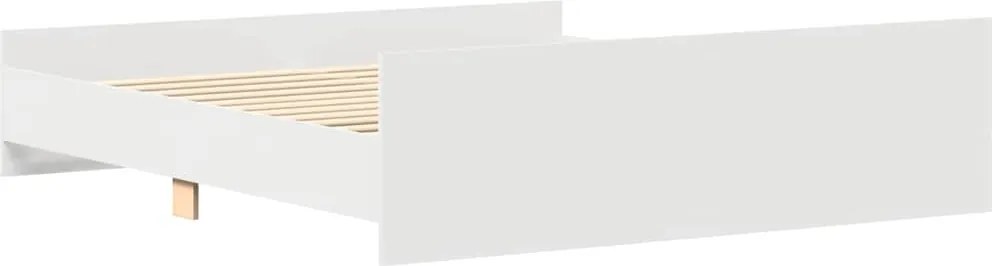 Rám postele s hlavovým a nožním čelem bílý 200 x 200 cm 3203733