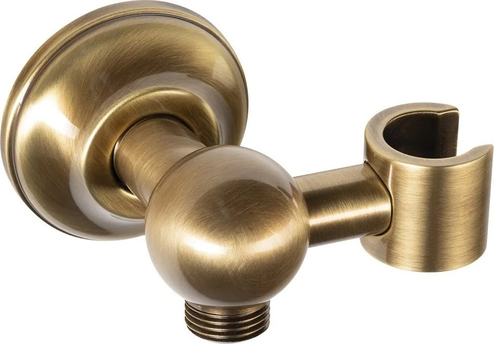 SAPHO ANTEA držák sprchy s vyústěním, bronz 981R6
