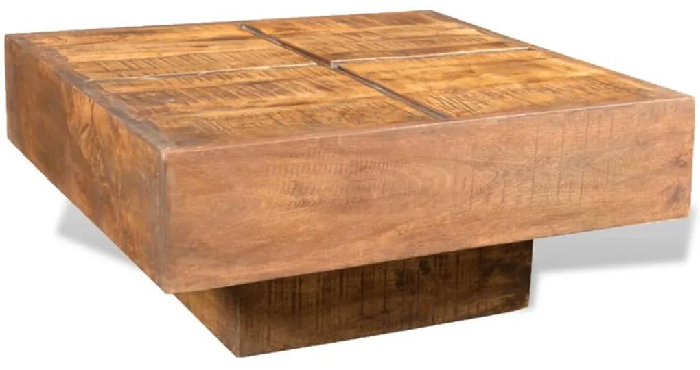 Konferenční stolek z mangovníkového dřeva čtvercový hnědý
