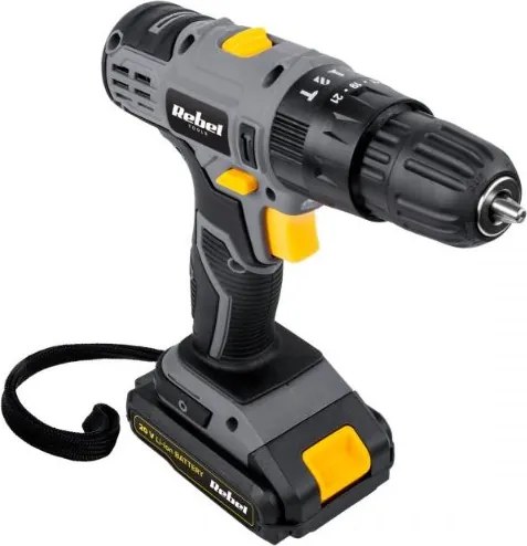 Vrtačka příklepová AKU REBEL TOOLS RB-1002