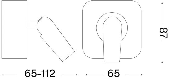 Ideal Lux - LED Nástěnné bodové svítidlo BEAN LED/3W/230V CRI 90 zlatá