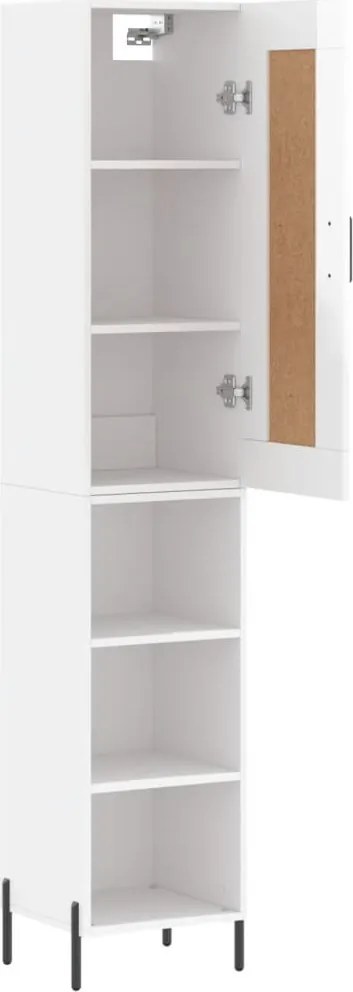 vidaXL Skříň highboard 34,5 x 34 x 180 cm kompozitní dřevo [3200331] Barva: šedá sonoma