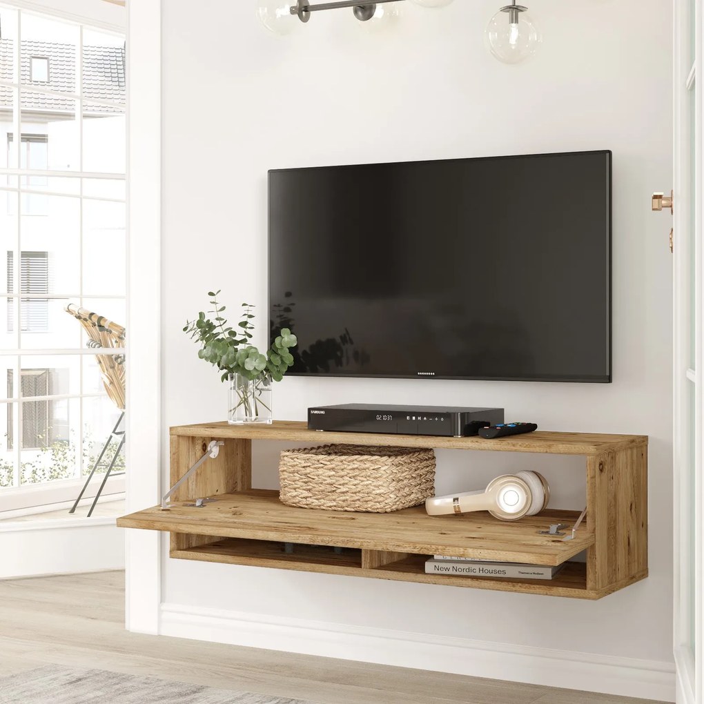 KALUNE DESIGN dřevěný TV stolek FRAM 29x100 cm 956LCS1617