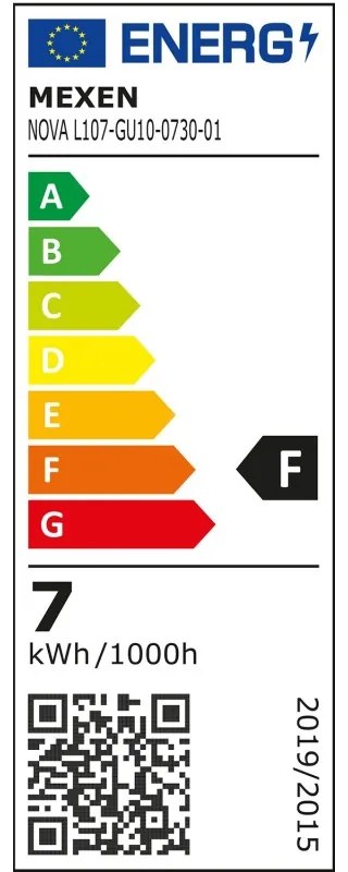 Mexen Nova, LED žárovka GU10, 7W, teplá - 3000K, 735 lm - L107-GU10-0730-01