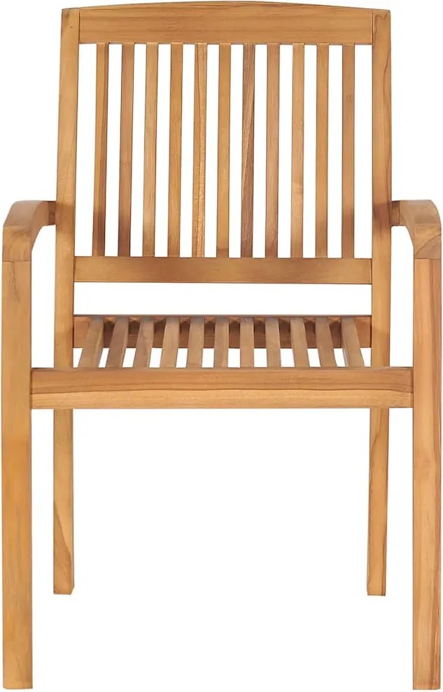 Stohovatelné zahradní židle 8 ks masivní teak 3073209