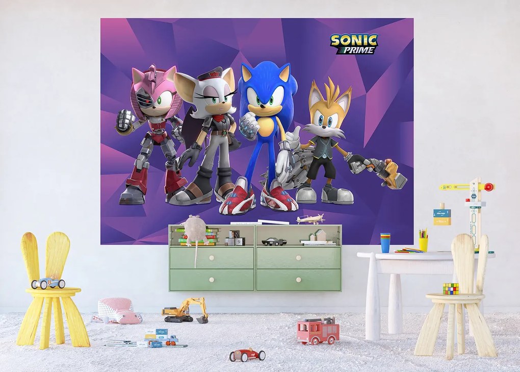 Dětská vliesová fototapeta na zed' Sonic | 252 x 182 cm | DFTDXL1969