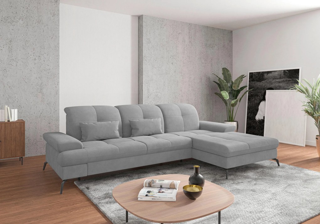 XXXLutz ROHOVÁ SEDAČKA, textil, šedá Sit & More - Sedací soupravy - 000144009021