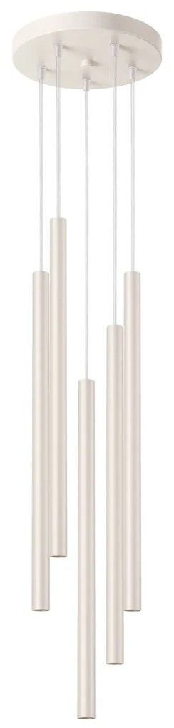 Sollux Lighting Závěsná lampa PASTELO 5P béžová