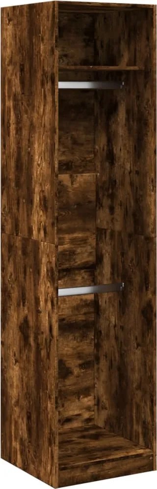 Šatní skříň kouřový dub 50 x 50 x 200 cm kompozitní dřevo 3307787
