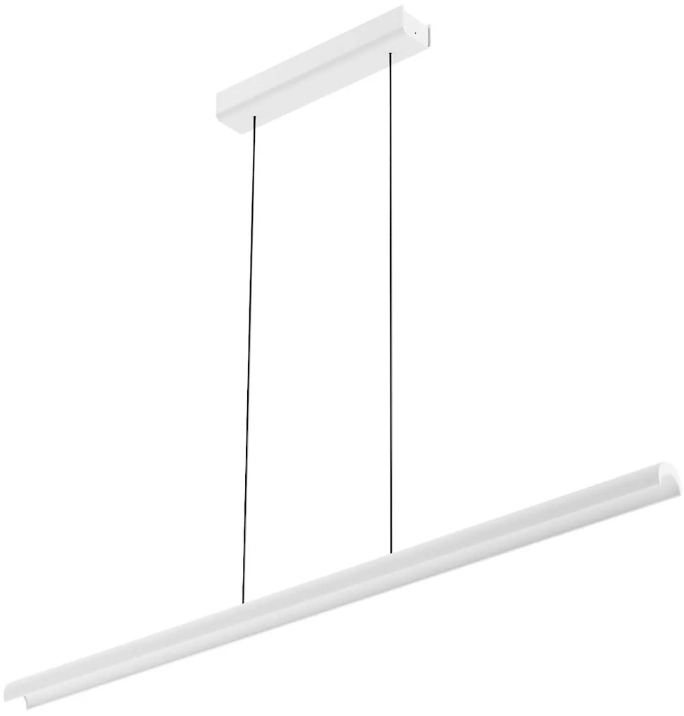 Linea Light Halfpipe_P, bílé závěsné lineární svítidlo, 28W LED 3000K, délka 98cm
