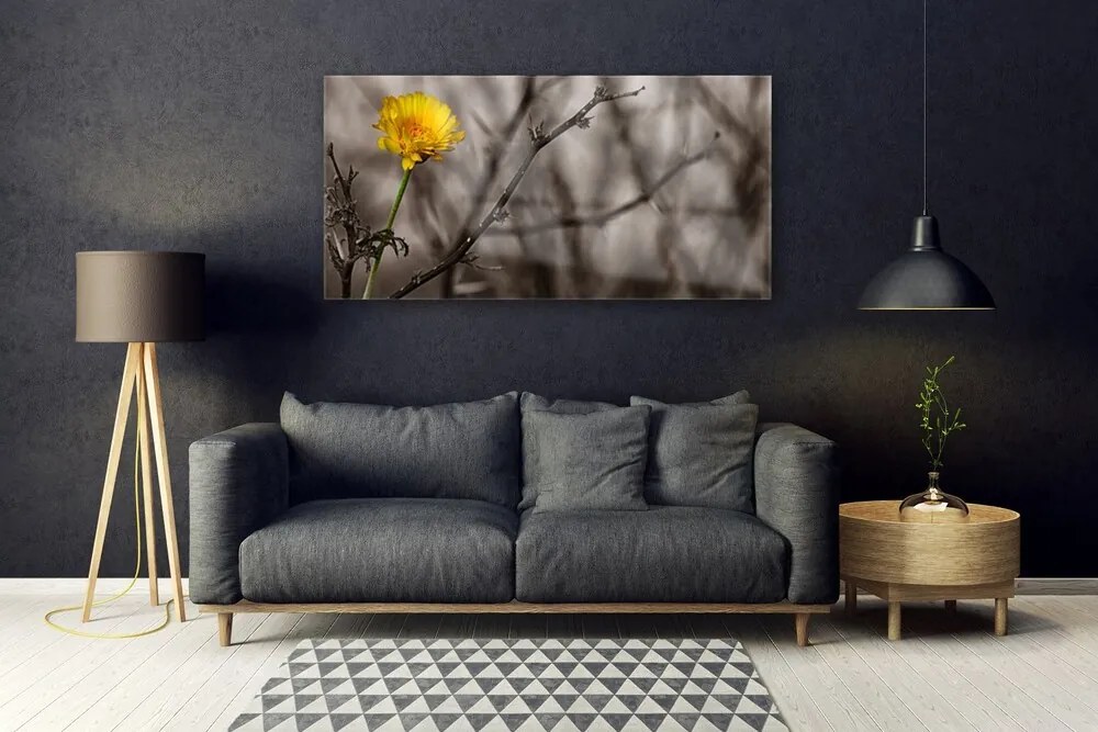 akrylový obraz Větev Květ 120x60 cm