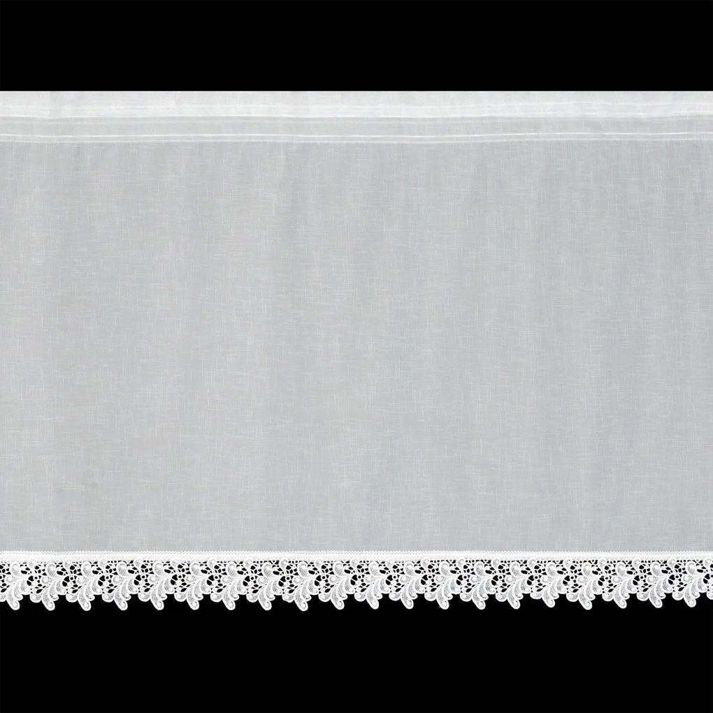 KRÁTKÁ ZÁCLONA NA PÁSCE MARTINA 150X70 CM BÍLÁ