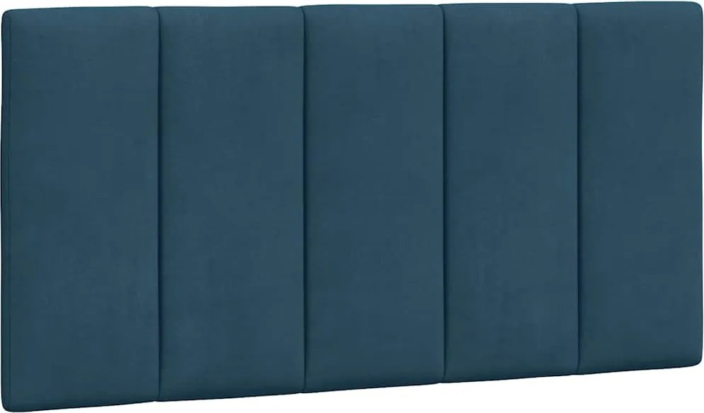 Postel s matrací Hanko modrá 100 x 200 cm samet 3208584