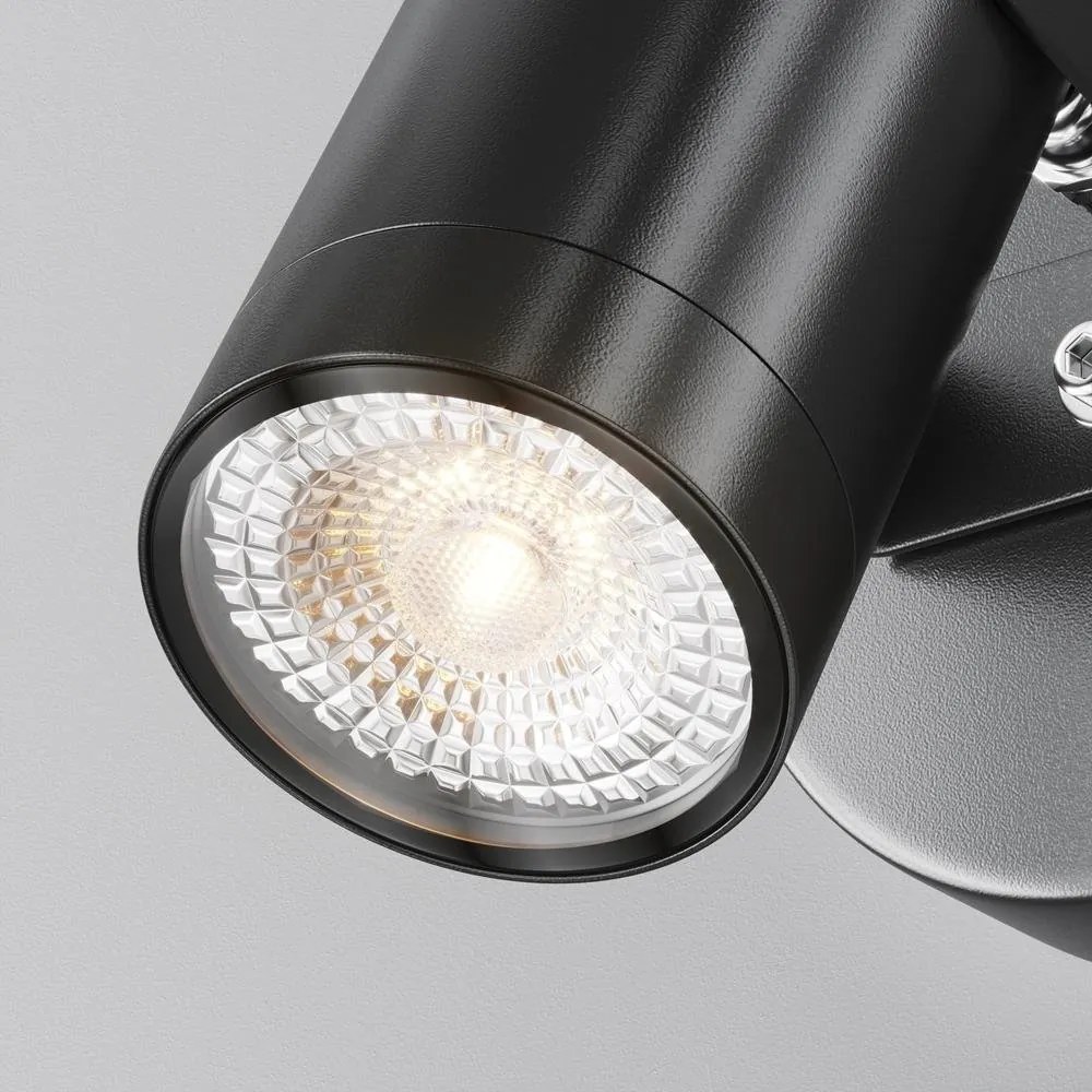 M O025WL-01B Nástěnné svítidlo Scope 50W GU10 černý hliník IP65 bodové venkovní osvětlení - MAYTONI