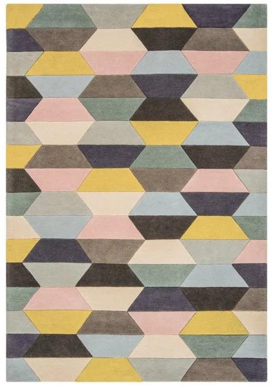 Asiatic London koberce Ručně všívaný kusový koberec Funk honeycomb/pastel - 70x200 cm