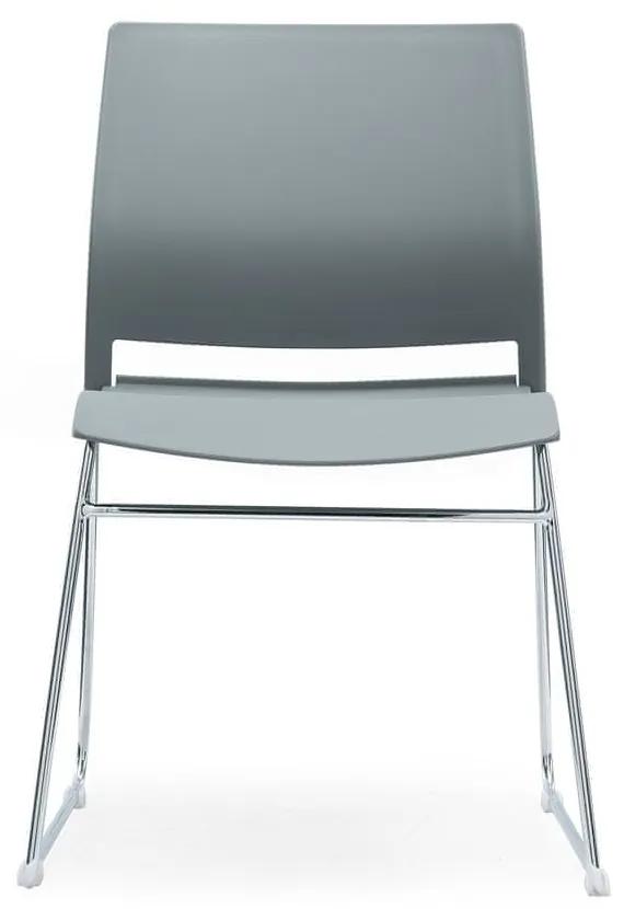 Dalenor Konferenční židle Gardena (SET 4 ks) plast, šedá