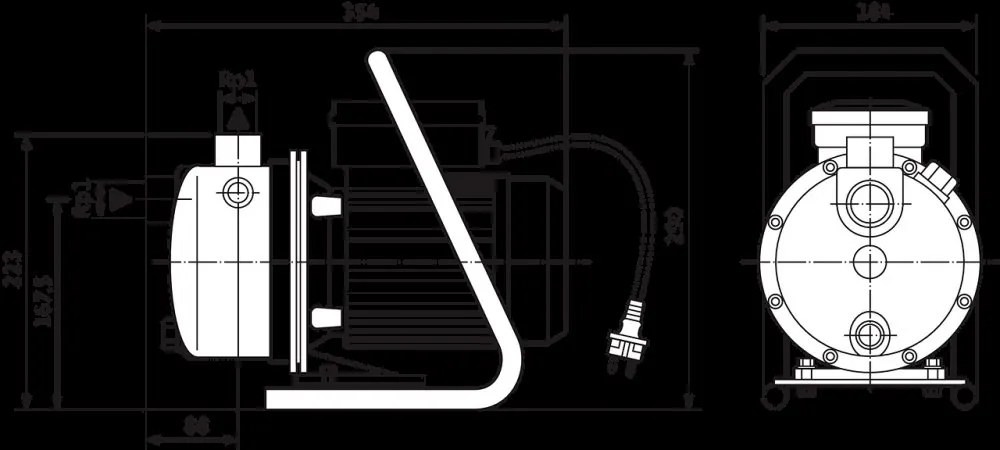 WILO JET WJ 203 EM samonasávací čerpadlo, 4081225