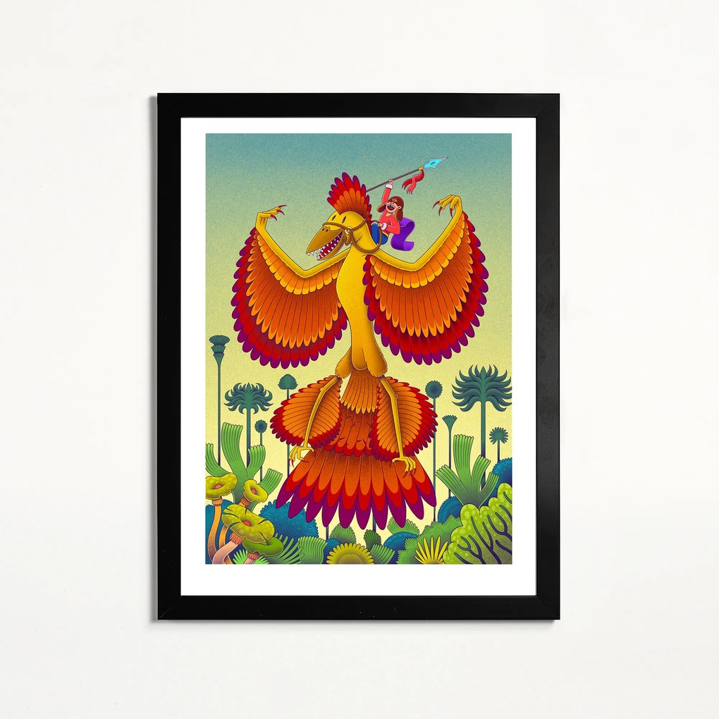 Dávid Soboň | Phoenix Rám: Černý, Velikost: 70 x 50 cm
