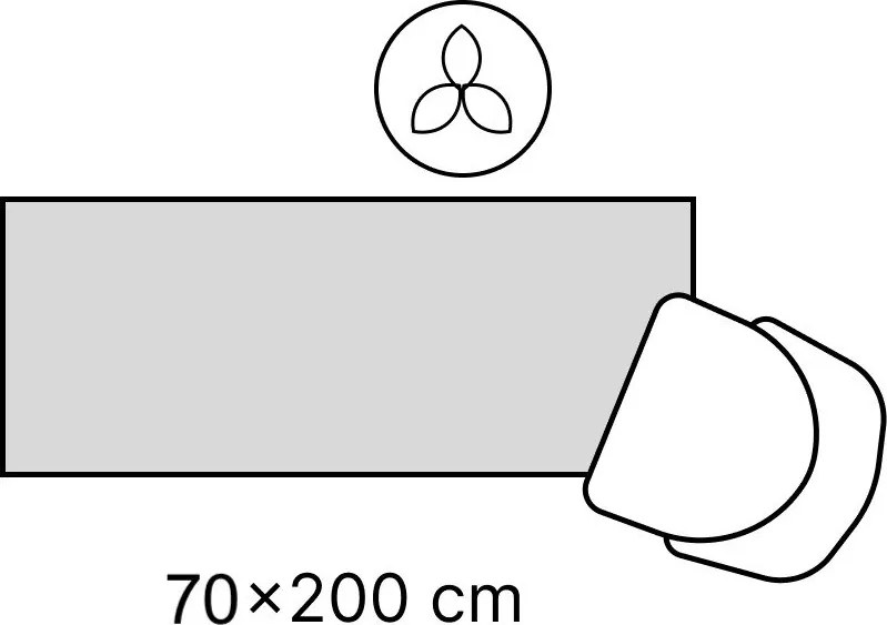 Černý/krémový vnitřní a venkovní běhoun 80x200 cm Haringey Terrick – Ted Baker