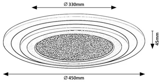 Rabalux 71316 -LED Stm. str. svítidlo TANELI 56W/230V 3000/4000/6000K černá + DO