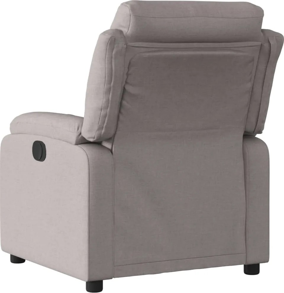 Elektrické polohovací křeslo taupe textil 3204964