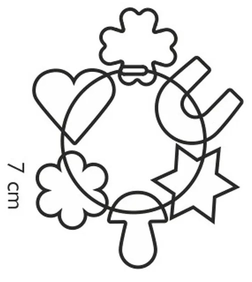TESCOMA Vykrajovátka na kroužku DELÍCIA, 6 ks