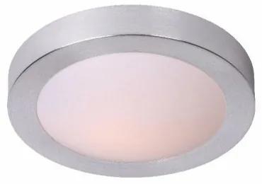 LUCIDE FRESH Ceiling Light IP44 1xE27 D27cm Satin Chrome, stropní svítidlo